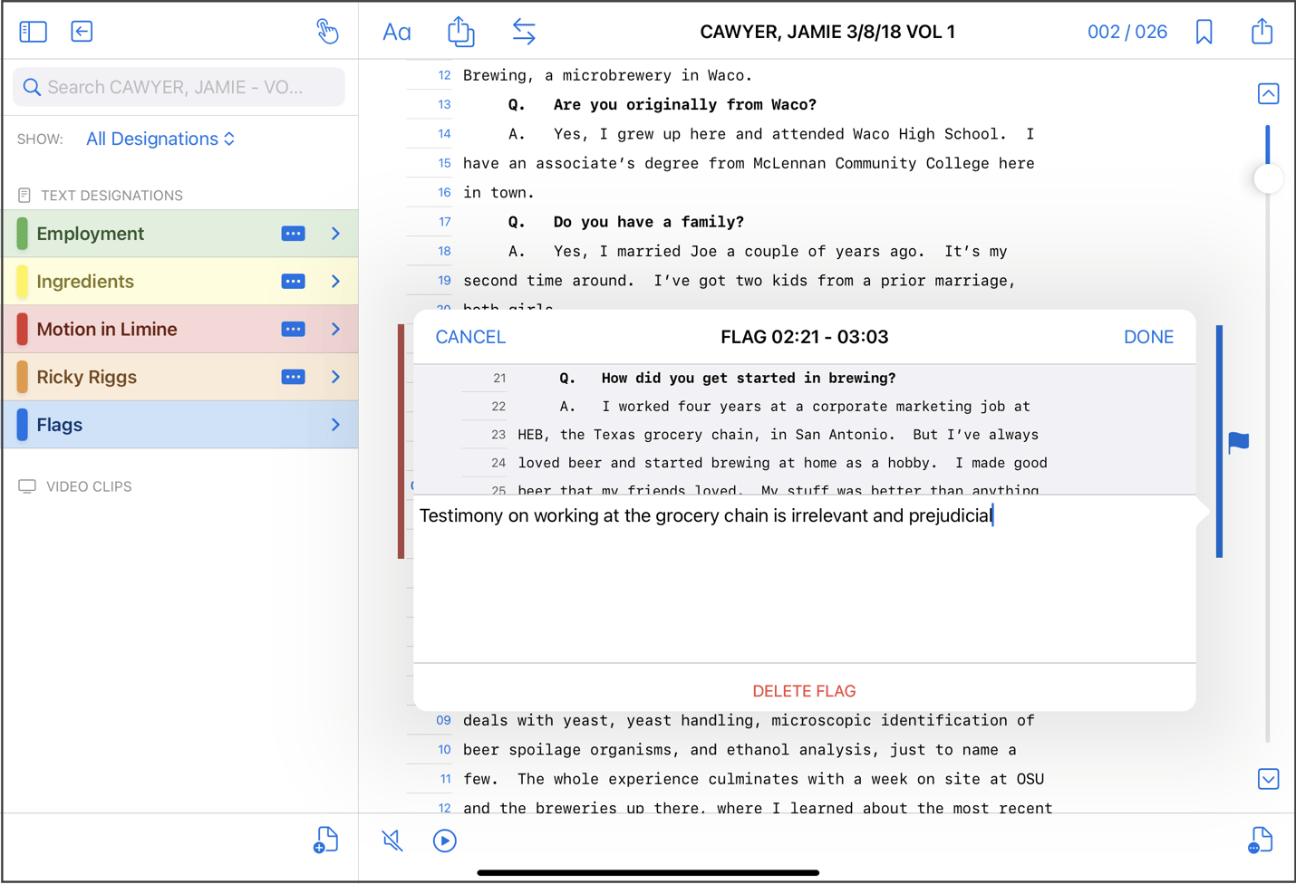 Associate Flags with Issue Codes in TranscriptPad — LIT SOFTWARE